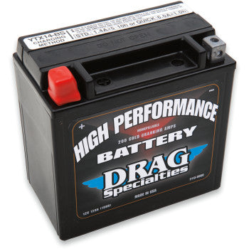 High Performance Battery - YTX14 – Crazy 8’s Customs